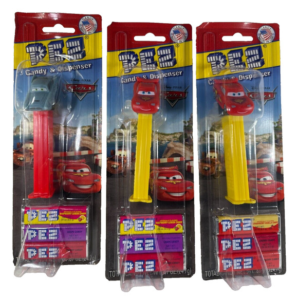 PEZ | Toys | Disney Pixar Cars 2 Finn Mcmissile Lightning Mcqueen Pez Dispensers Collectibl ...